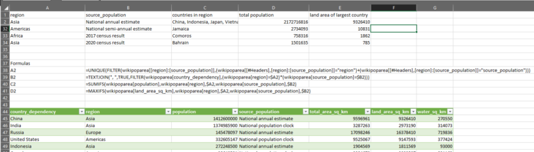 Quickly create summary tables in Excel with just one formula - flex ...